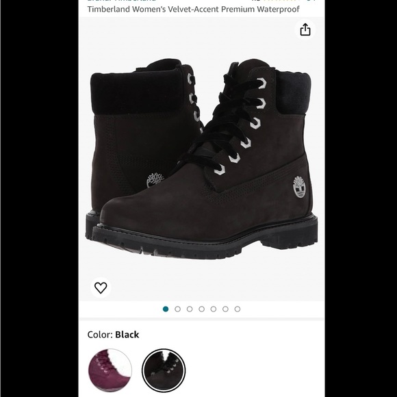 Timberland | Shoes | Timberland Velvet Accent Premium Waterproof Boots ...